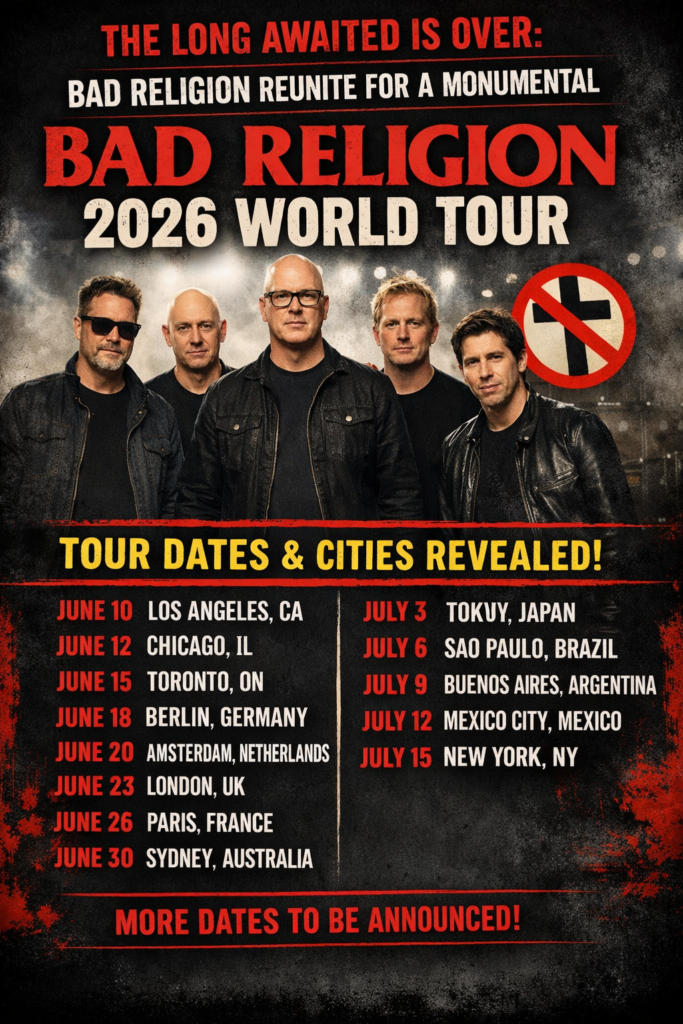 The Long Awaited Is Over: Bad Religion Reunite For A Monument